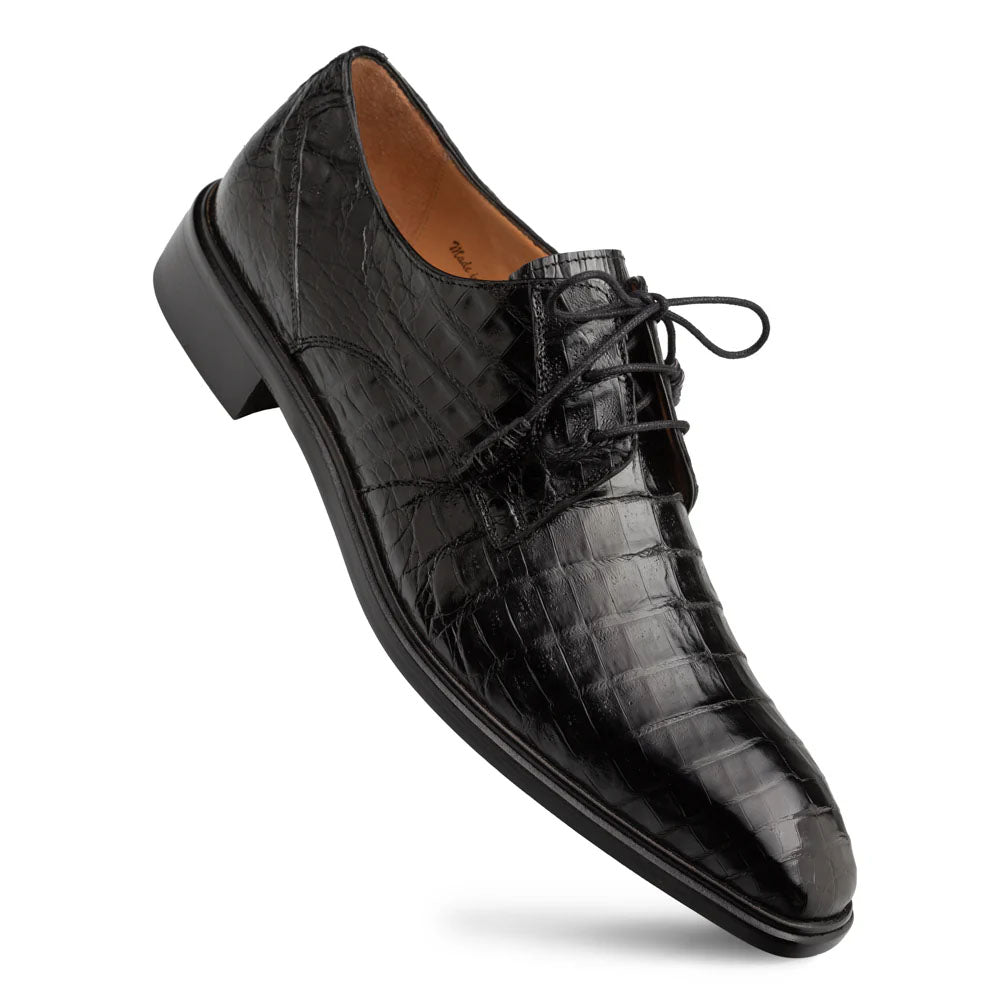 Mezlan Riverside Crocodile Lace-Up Derby Black (50180-F ...