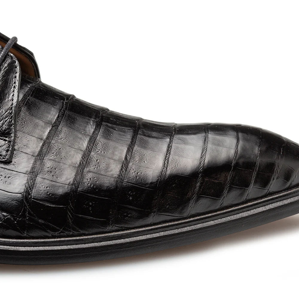 Mezlan Riverside Crocodile Lace-Up Derby Black (50180-F ...