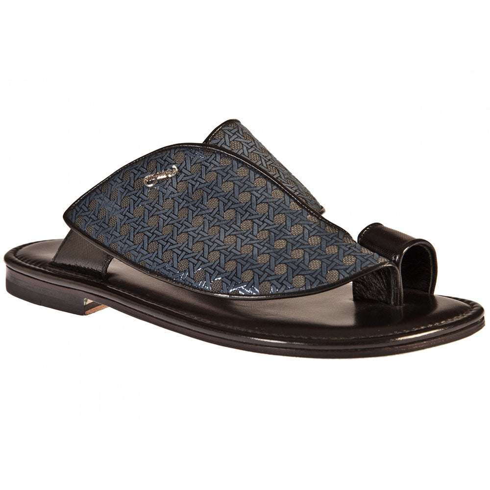 Mauri 1951/8 Karung / Fabric Sandals Black | MensDesignerShoe.com