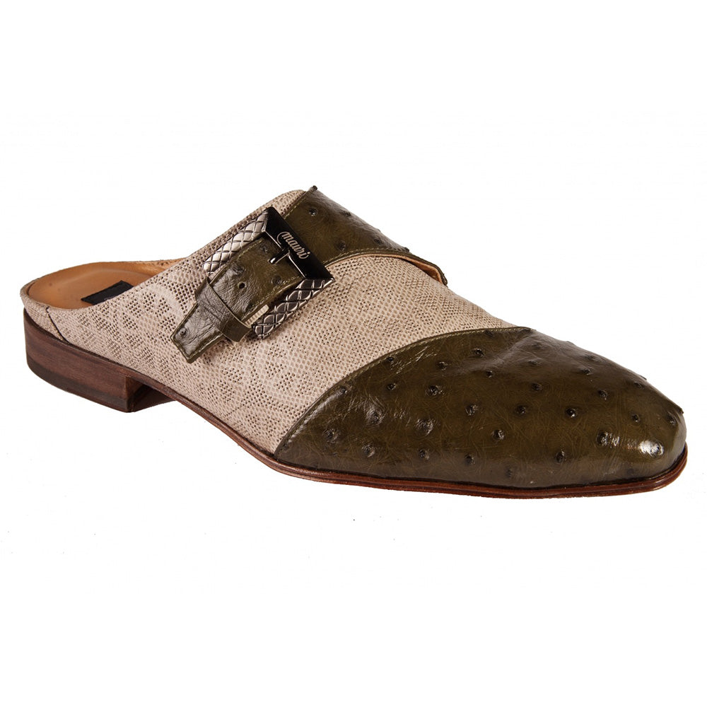 Mauri 4716 Ostrich / Karung Embossed Conchiglia Slip-on Oliva / Taupe ...