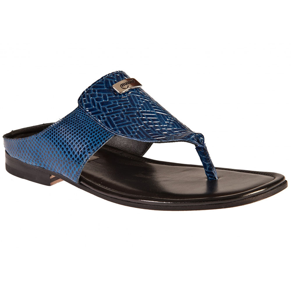 Mauri 5000/1 Fabric Sandals Blue | MensDesignerShoe.com