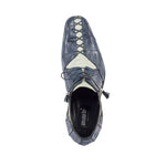 Mauri Bumpy 4942 Ostrich Leg & Baby Croc Shoes Acre Raindrops / W Blue ...