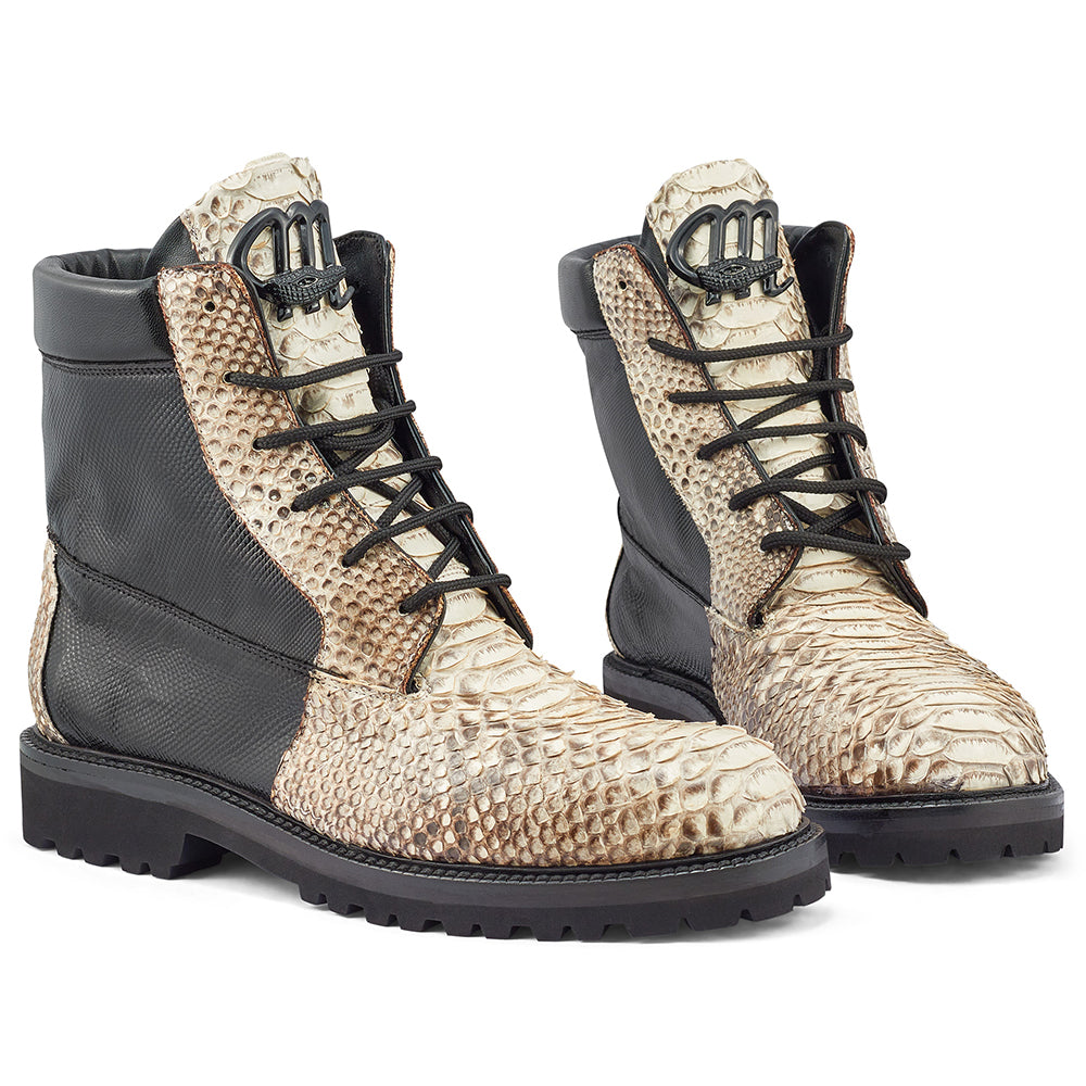 Mauri Hawk 4949/1 Python & Karung Boots Natural / Black ...