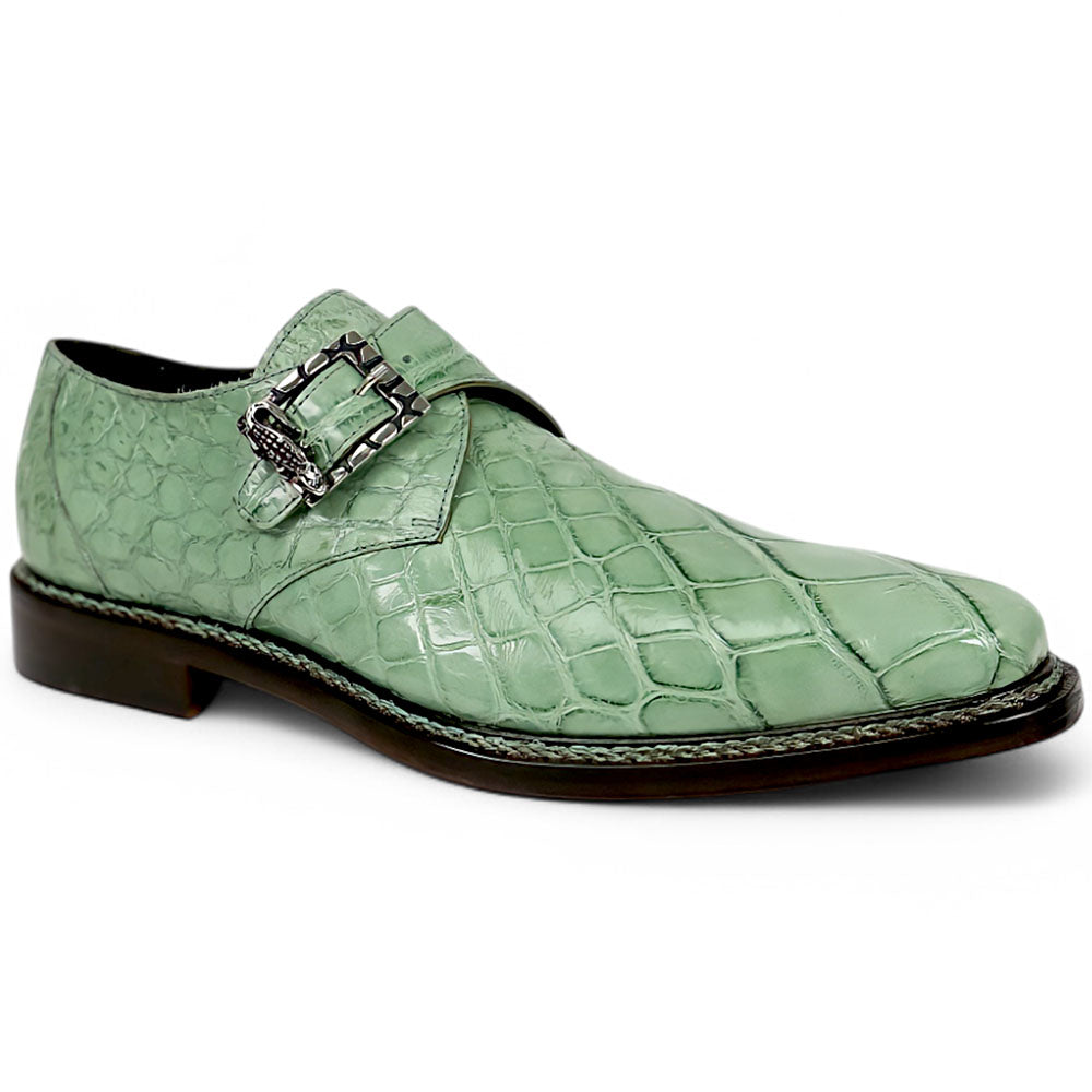 Mauri Shadow 3281/2 Alligator Shoes Light Leaf | MensDesignerShoe.com