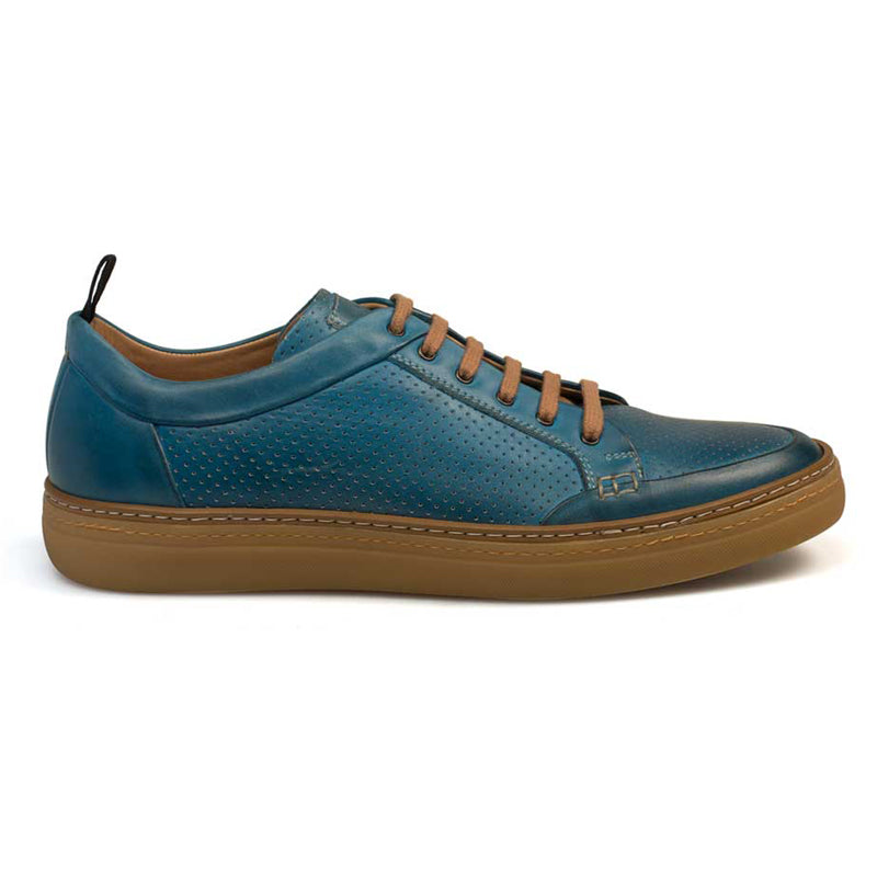 Mezlan Ceres Sneaker Shoes Blue Royal Blue | MensDesignerShoe.com