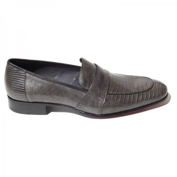 Mezlan Exclusive - Emil 3908 Lizard Penny Loafers Gray ...
