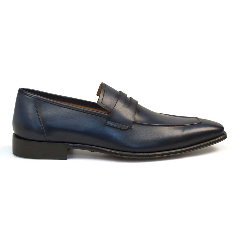 Mezlan Marcus Loafer Shoes Blue | MensDesignerShoe.com