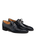 Mezlan Moscow Alligator Blucher Blue | MensDesignerShoe.com