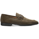 Moreschi 0225743 Suede Loafers Green | MensDesignerShoe.com