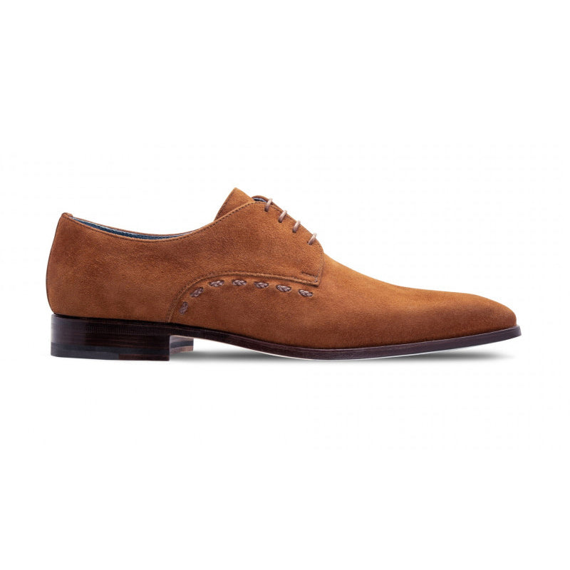 Moreschi 043120B Suede Derby Shoes Light Brown | MensDesignerShoe.com