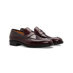 Moreschi 043969B Calfskin Slip-on Loafers Bordeaux | MensDesignerShoe.com