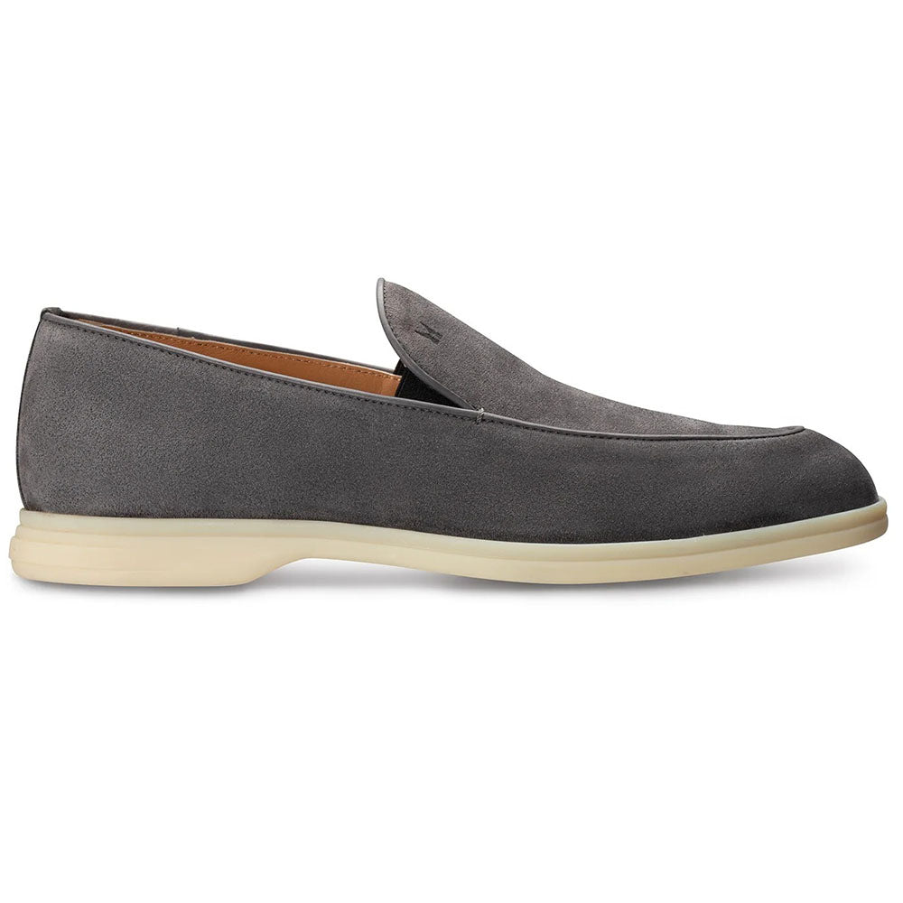 Moreschi 164405C Suede Slip-on Grey | MensDesignerShoe.com