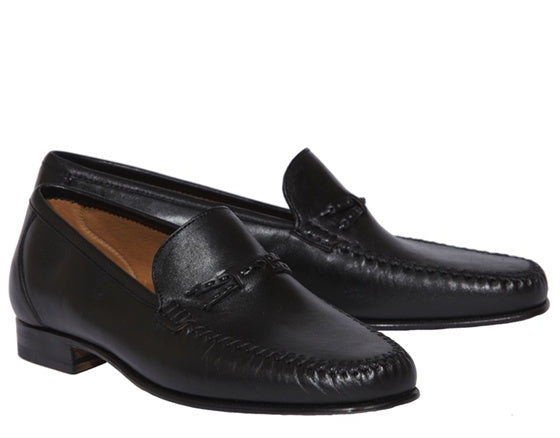 Moreschi Men's Shoes Catania Loafer Black | MensDesignerShoe.com