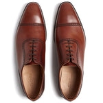 Paul Stuart Cap-Toe Shoes Chestnut Brown | MensDesignerShoe.com