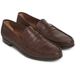 Paul Stuart Lark Penny Loafer Tobacco | MensDesignerShoe.com