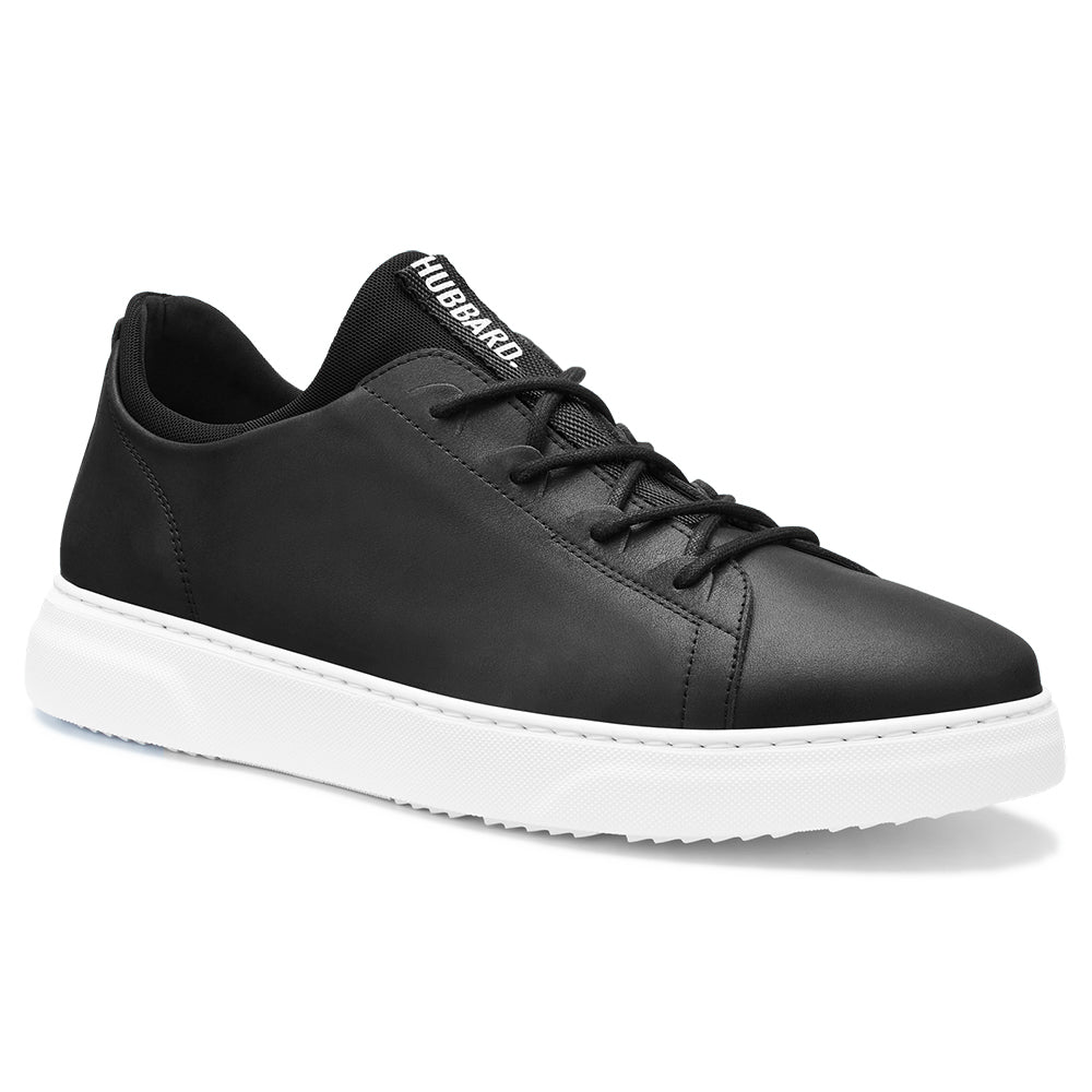 Samuel Hubbard Flight Leather Sneakers Carbon Black / White ...