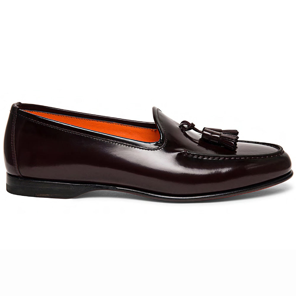 Santoni Andrea T-POHB44 Loafers Burgundy | MensDesignerShoe.com
