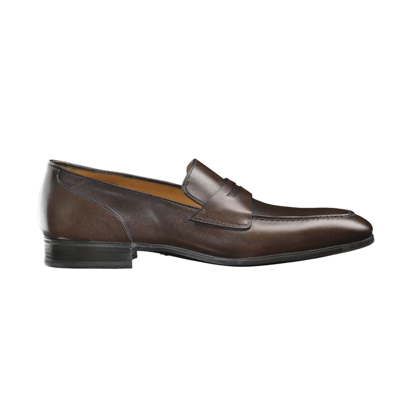 Santoni Santana Penny Loafers | MensDesignerShoe.com