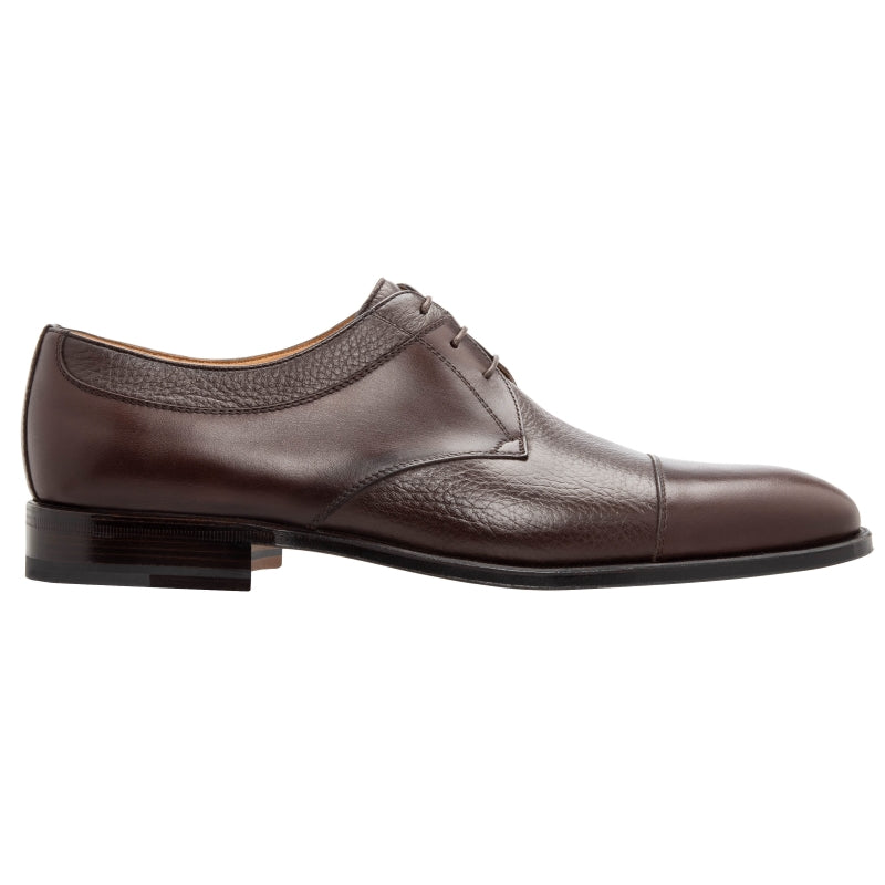 Stemar Deerskin & Calf Dress Shoes Brown | MensDesignerShoe.com