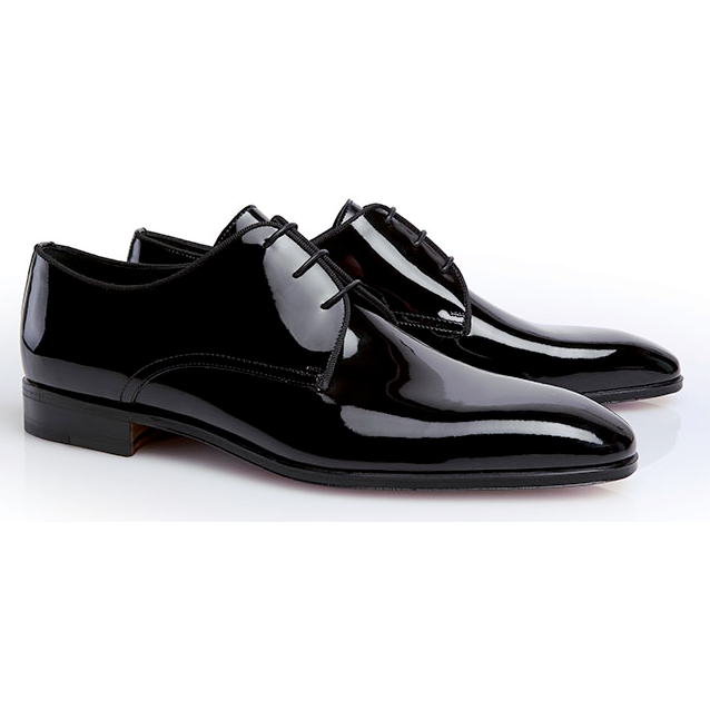 Stemar Scala Patent Leather Shoes Black | MensDesignerShoe.com