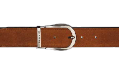 Stemar Bergamo Suede Belt Rust | MensDesignerShoe.com
