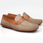Stemar Capri 2 Perforated Nubuck Driving Shoes Taupe/Rust ...