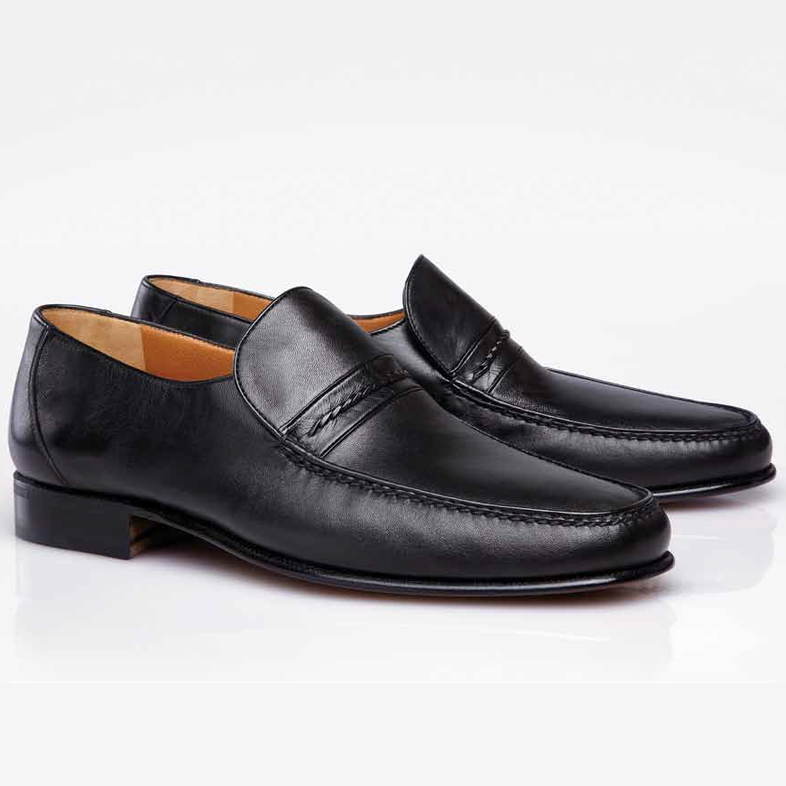 Stemar Nappa Leather Loafers WIDE | MensDesignerShoe.com