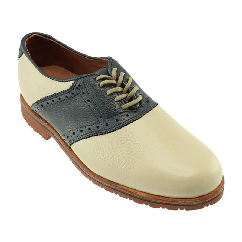 TB Phelps Oxford Shoes Ivory / Navy | MensDesignerShoe.com