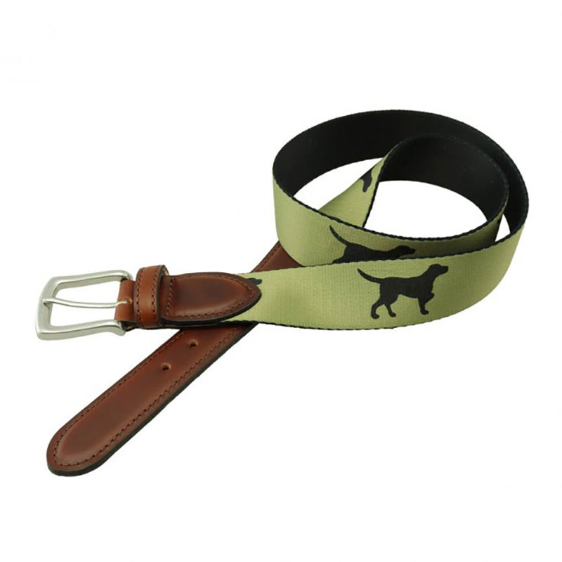 TB Phelps Hampton Web Tab Belt Black Lab | MensDesignerShoe.com
