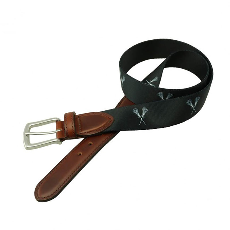 TB Phelps Hampton Web Tab Belt Lacrosse Navy | MensDesignerShoe.com