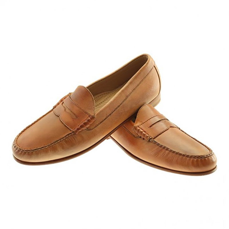 TB Phelps Penny Loafers Tan | MensDesignerShoe.com