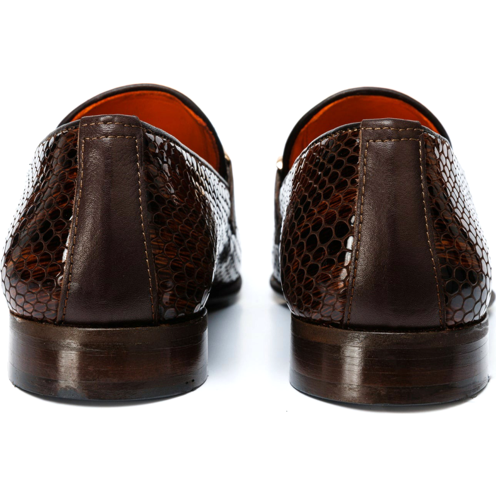 Vinci Leather The King Shoe Brown Bit Dress Loafer | MensDesignerShoe.com